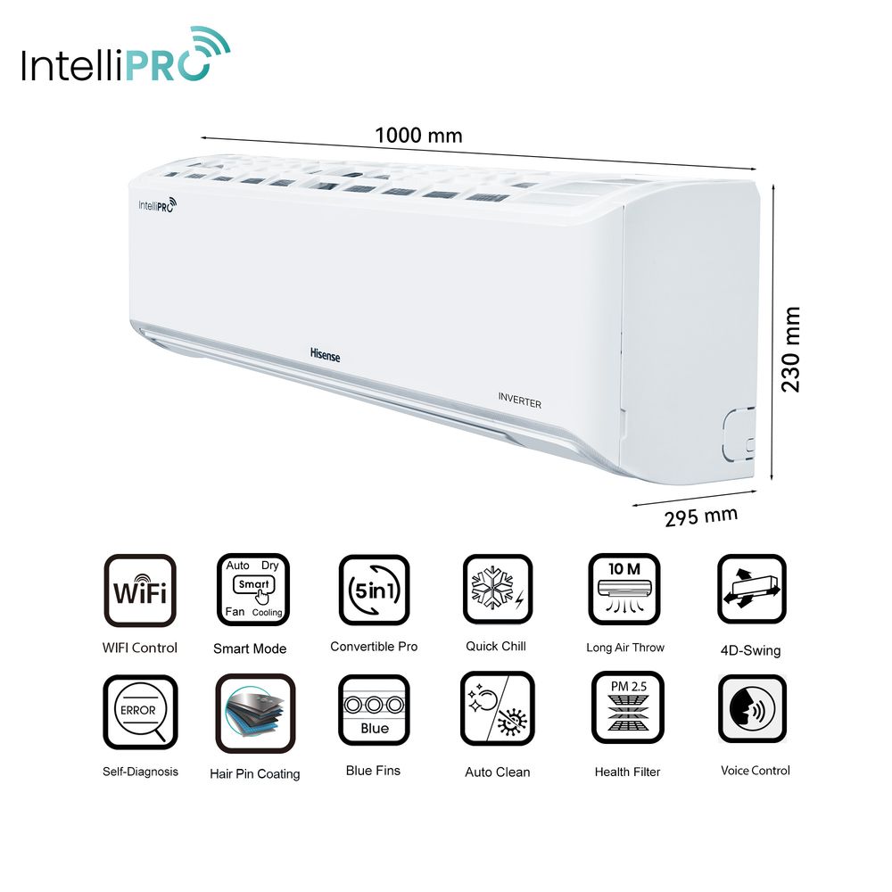 Buy Hisense Intelli Pro 5 In 1 Convertible 1.5 Ton 5 Star Inverter ... Buy Hisense Intelli Pro 5 In 1 Convertible 1.5 Ton 5 Star Inverter ...